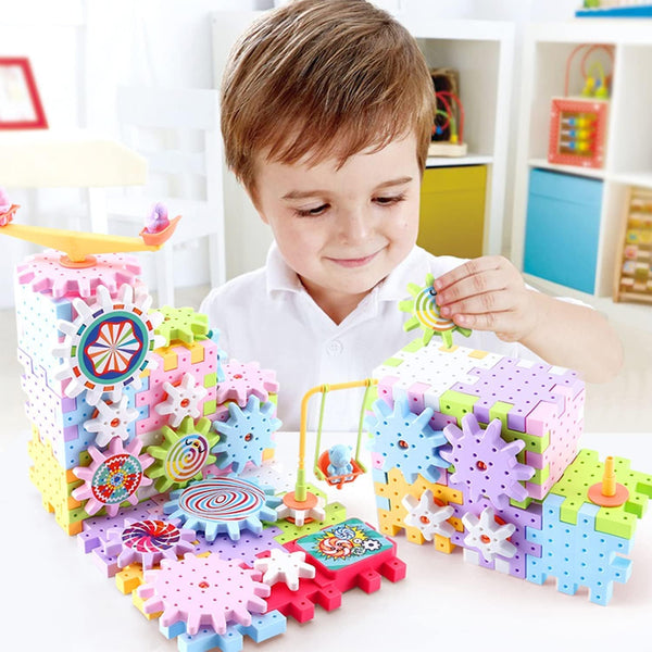 Multifunctional Electric Gear Building Blocks (83 Pcs). – trendytoysco