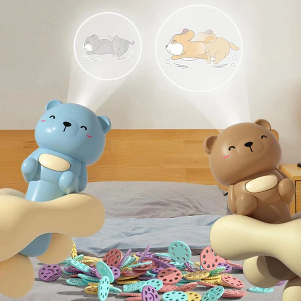 Cartoon Bear Projector Torch (Moving Character) – trendytoysco