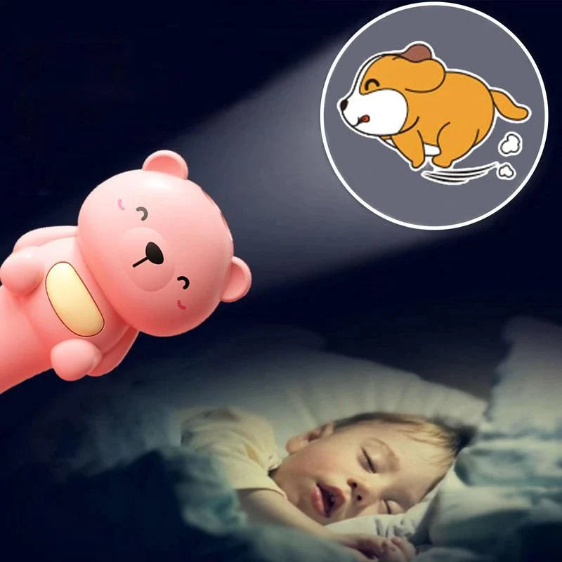 Cartoon Bear Projector Torch (Moving Character) – trendytoysco